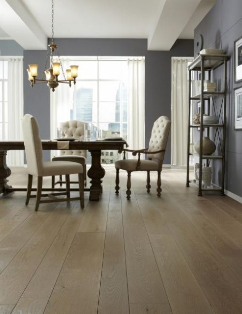 White Oak brush distressed light, custom finish